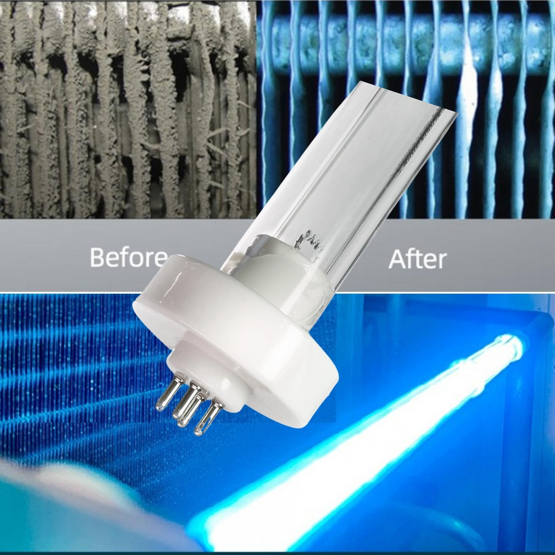 Industrial Lighting Solutions Ultravation® ,UltraMAX AS-IH-1003, ASIH1003 T3, 17" Compatible UV Bulb Lamp