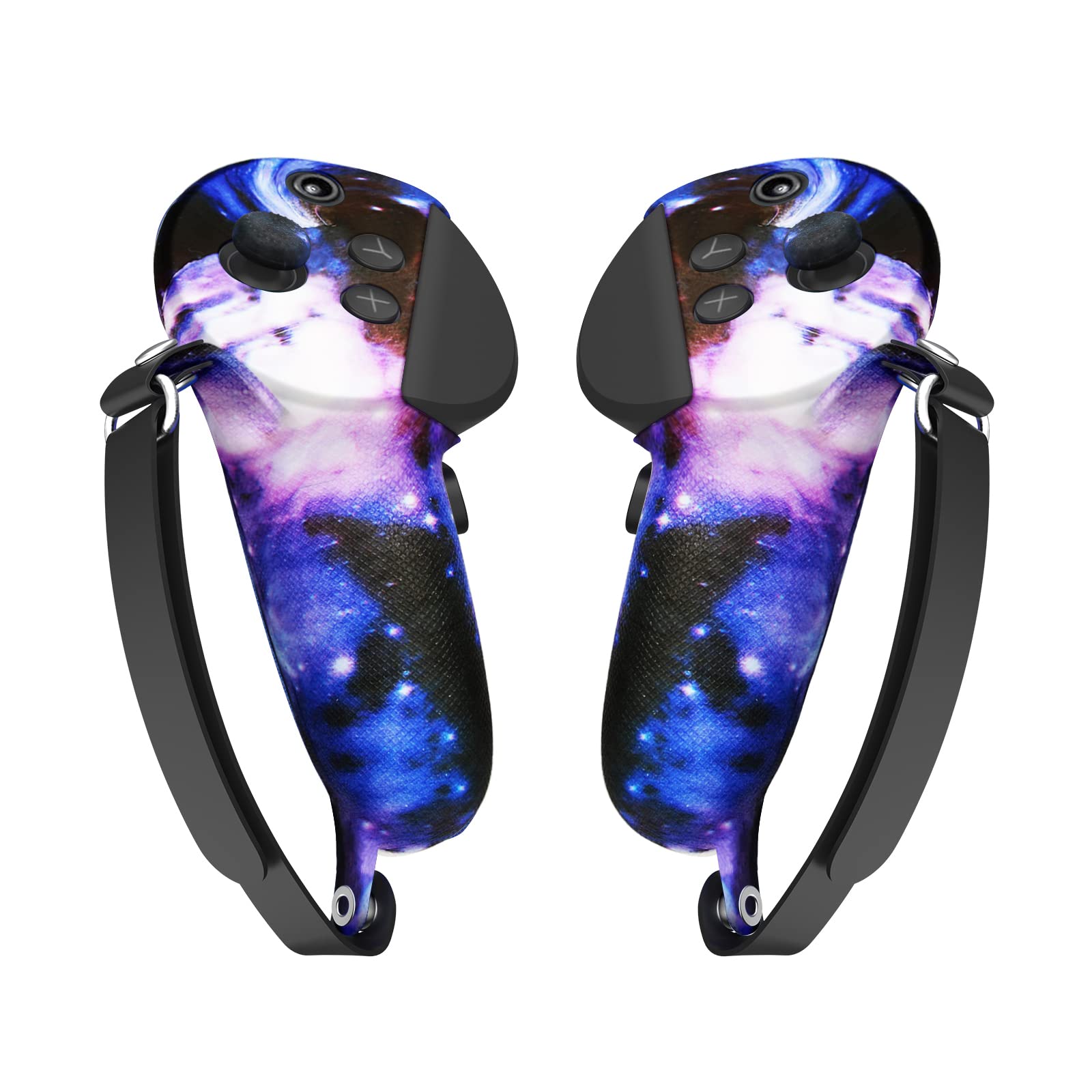 Controller Grips Cover Compatible with Oculus Meta Quest Pro Accessories, Silicone Anti-Slip Case Shell Protector for Quest Pro (Starry)