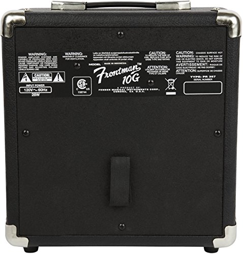 Fender Frontman 10G Guitar Combo Amplifier - Black Bundle with Instrument Cable and Picks