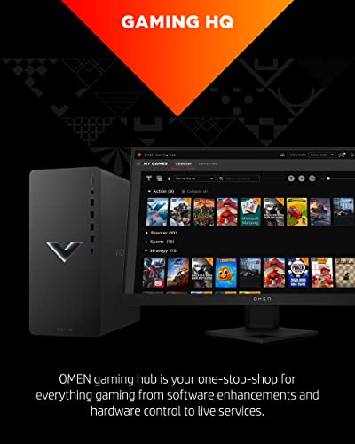 HP Victus 15L Gaming Desktop, NVIDIA GeForce RTX 1660 SUPER Graphics, Intel Core i3-12100F 8GB RAM 256GB SSD Windows 11 Home (TG02-0032, 2022)(Renewed)