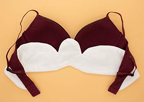 Brushed Cotton on Both Sides - Bra Liners for Sweating Rash Boob Sweat Liner Cotton Pads – 3PCS White