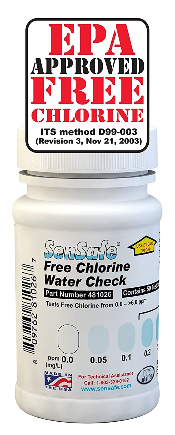 Industrial Test Systems 481026 Free Chlorine Water Check Test Strip