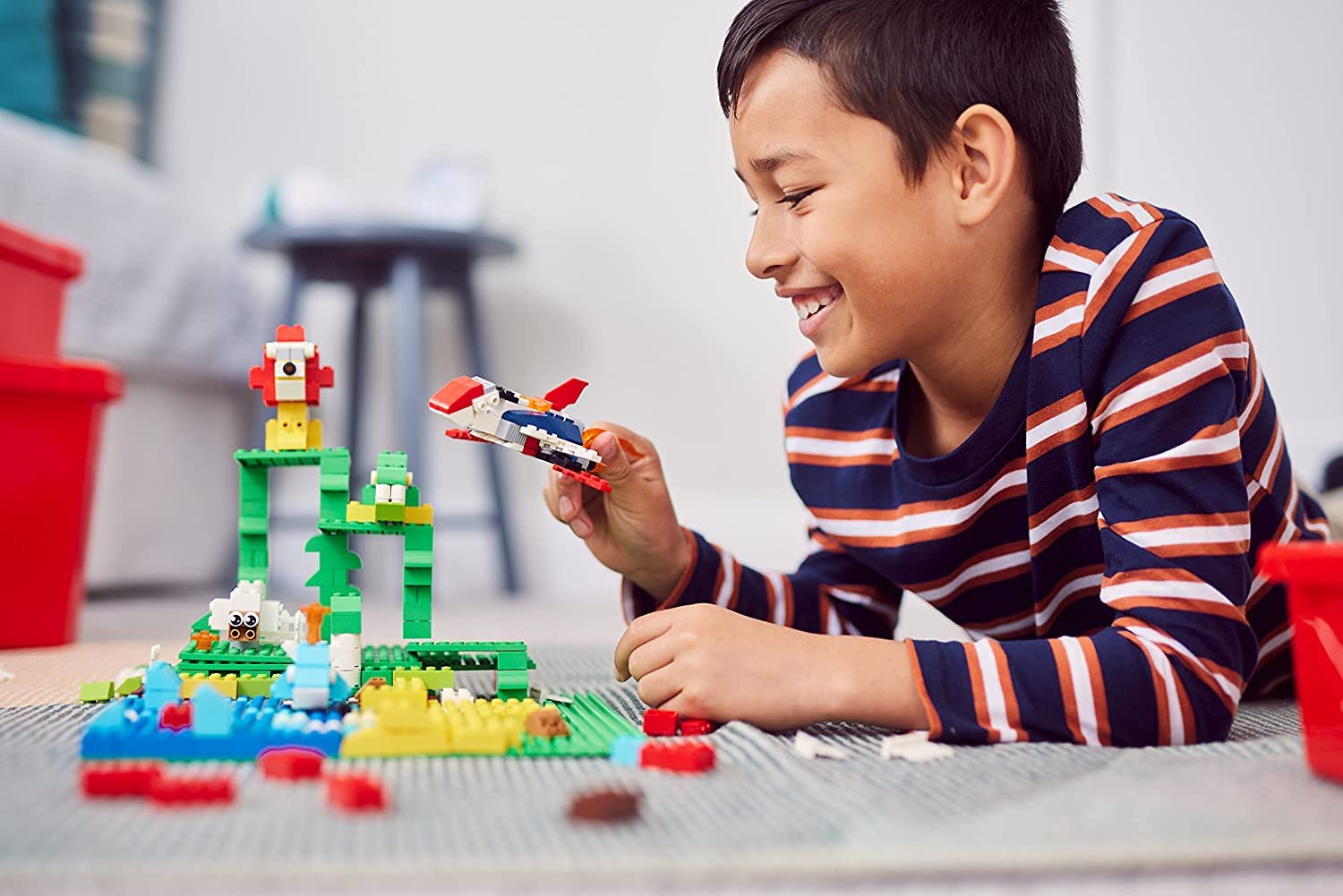 Max Build More Construction Themed 100 Pc Brick Set (3 Pack) by ZURU Over 300+ Toy Building Blocks, 3 Models to Build, Dragon Attack, Green Castle, and Space Car (Compatible with Major Brands)