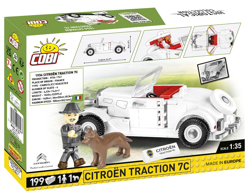 Cobi toys 199 Pcs Hc WWII /2264/1934 Citroen Traction 7C