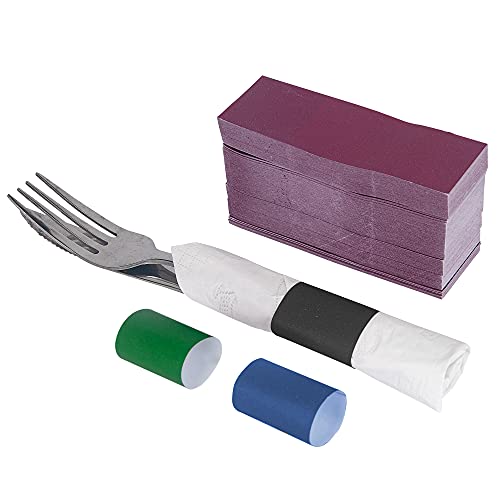 NATURALABEL Napkin Band, Paper Napkin Rings Self Adhesive 2000-Count (Assorted)