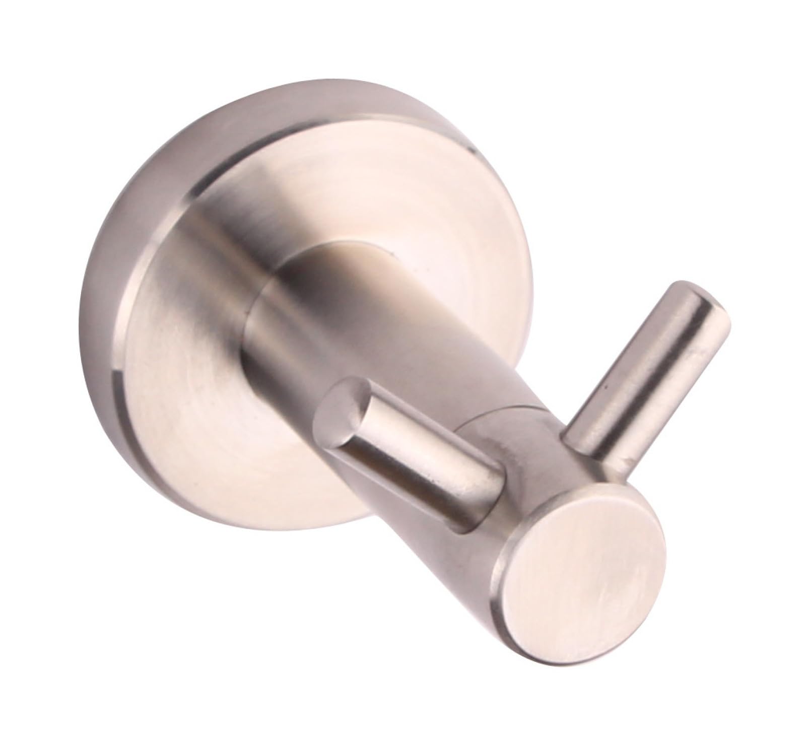 Brushed Round Base Towel Rack Paper Towel Holder Toilet Brush Single Rod Double Lever Single Hook, Double Coat Hook