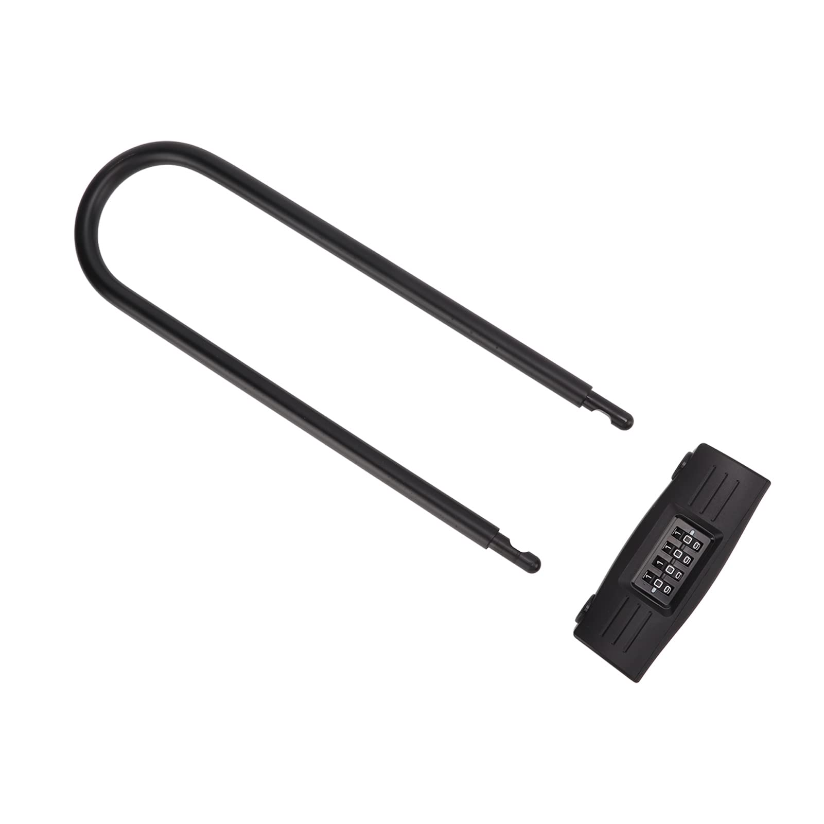 Bike U Lock, Lengthen 4 Digit Combination Resettable Padlock, and Waterproof, Suitable for , Electric Scooter
