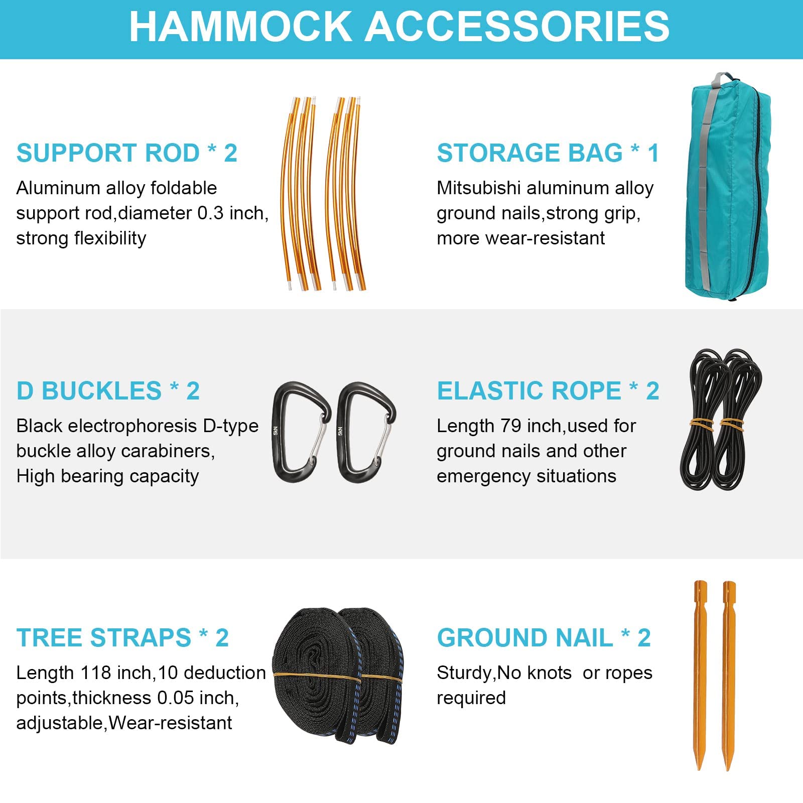 Camping Hammock Tent with Rain Fly Tarp and Mosquito Net Tree Straps,1-2 Persons Bivvy Hammock Set for Backpacking Hiking Travel Yard Outdoor Activities,Blue 108" x 60" x 24"