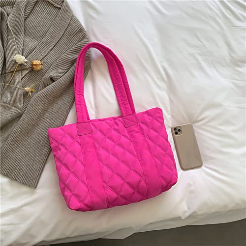 CLBDBAG Nylon Shoulder Bags Large Capacity Top-handle Bags Solild Color Shopping Shoulder Bags Casual Zipper for Party