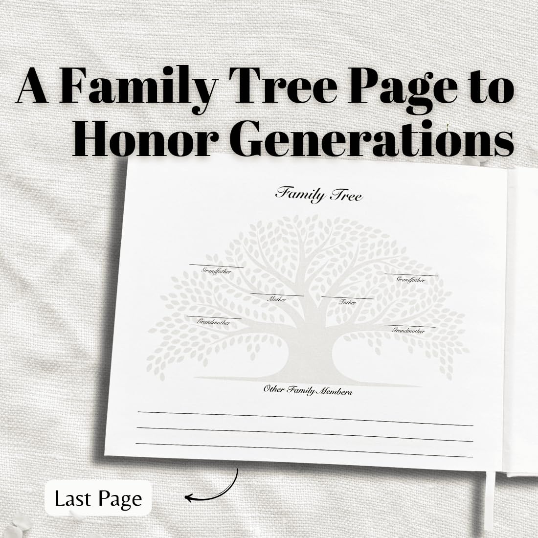 EBEGEE Funeral Guest Book, Timeless Keepsake Celebration of Life Guest Book, Durable and Smooth Writing Guest Book for Memorial Service, Thoughtful Design Funeral Guest Book for Memorial Service