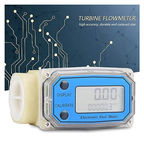Flow Control Meter Mini Digital Flow Meter, Fuel Flow Meter Flowmeter for Water Sea Liquid Flowmeter Used in Petroleum,Food, Etc.