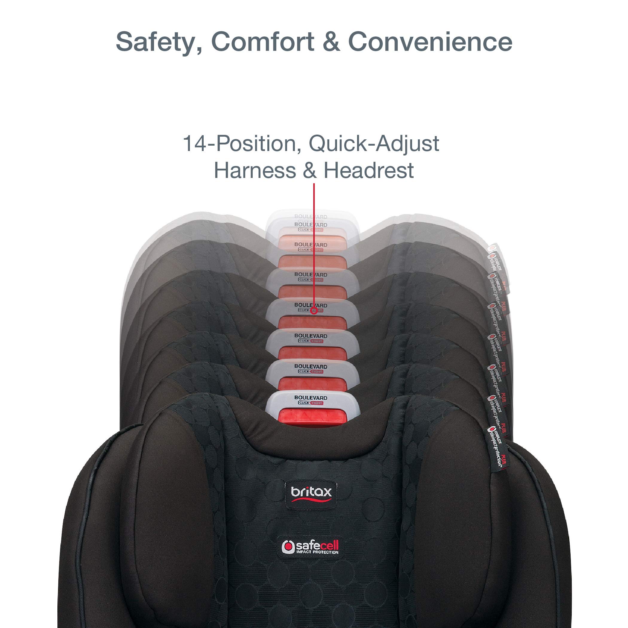 Britax Boulevard ClickTight Anti-Rebound Bar Convertible Car Seat, Trek