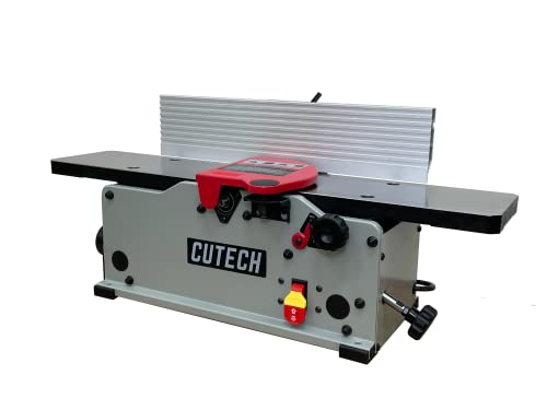 Cutech 40160HI 6-Inch Spiral Cutterhead Benchtop Jointer with Cast Iron Tables and 12 Tungsten Carbide Inserts