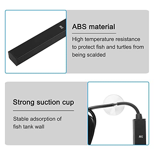 DONGKER Mini Aquarium Heater,USB 5W Submersible Heater for 0.5-2L Marine Saltwater and Freshwater