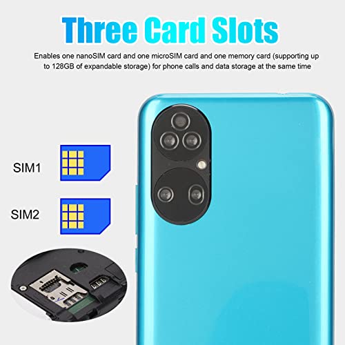 Cuifati 6.5 Inch Android 10 Smartphone, Mt6580 CPU Processor, Face Recognition Unlock, RAM 6GB ROM 64GB, 3 Card Slots,Dual Front and Rear Cameras, 4500mah Battery, Ultra Slim Smartphone