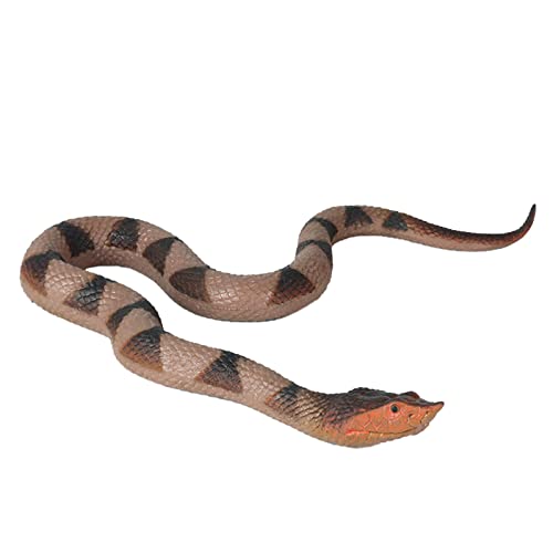 BEEBY Fake Snake Model - Scary Prank Snake Model,Snake Toy Agkistrodon Acutus Figure Practical Jokes for Halloween Prank Props Garden Yard Decoration