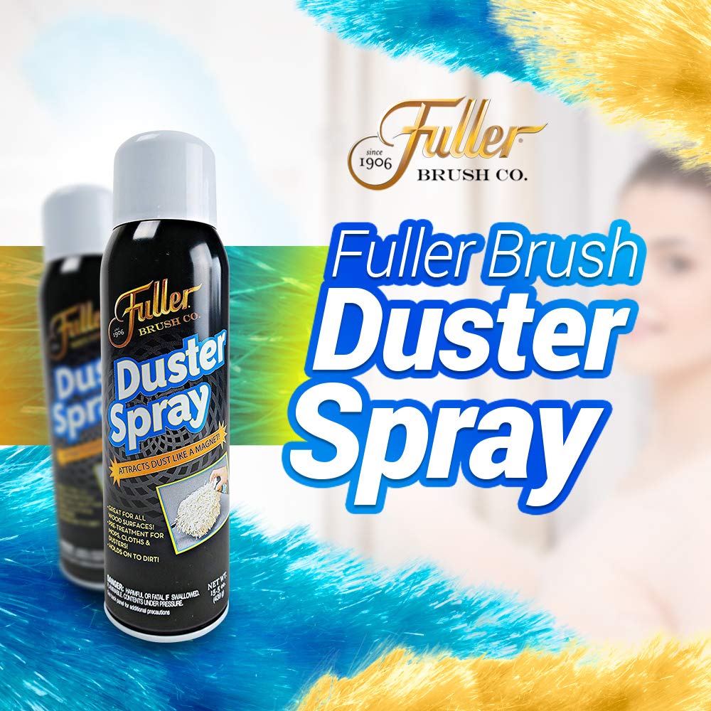 Fuller Brush Duster Spray β 15.5 oz Multi Surface Dust Removing Sprayer - Safe Household Cleaning For Floors, Furniture, Blinds & Car Interiors