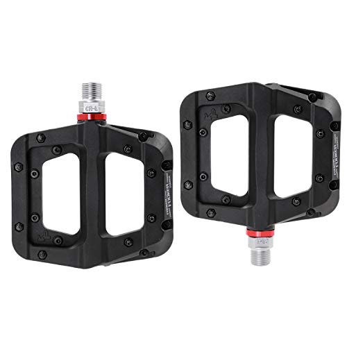 FOOKER MTB Pedals Mountain Bike Pedals 3 Bearing Non-Slip Lightweight Nylon Fiber Bicycle Platform Pedals for BMX MTB 9/16"
