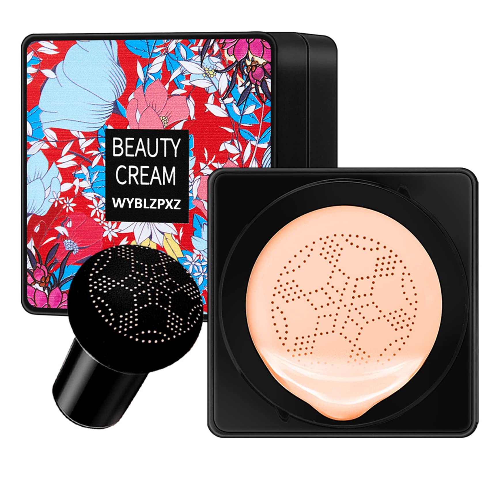 Mushroom Head Air Cushion CC Cream,BB Cream,Foundation Full Coverage Foundation, Moisturizing CC Foundation Concealer Makeup, Long Lasting Matte Cushion Foundation ļ¼Naturalļ¼