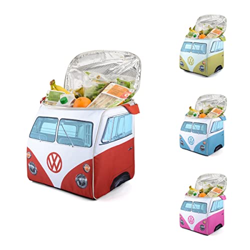 Board Masters Volkswagen Large Soft Sided Cooler Bag - Collapsible Insulated Picnic Lunch Bag with Adjustable Strap (30 Liter) - VW Bus Accessories