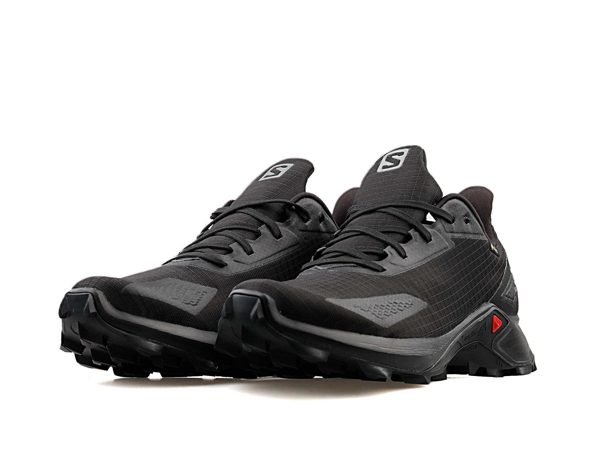 Salomon ALPHACROSS Blast Gore-TEX Trail Running Shoes for Men Sneaker, Black/Black/Black, 10.5