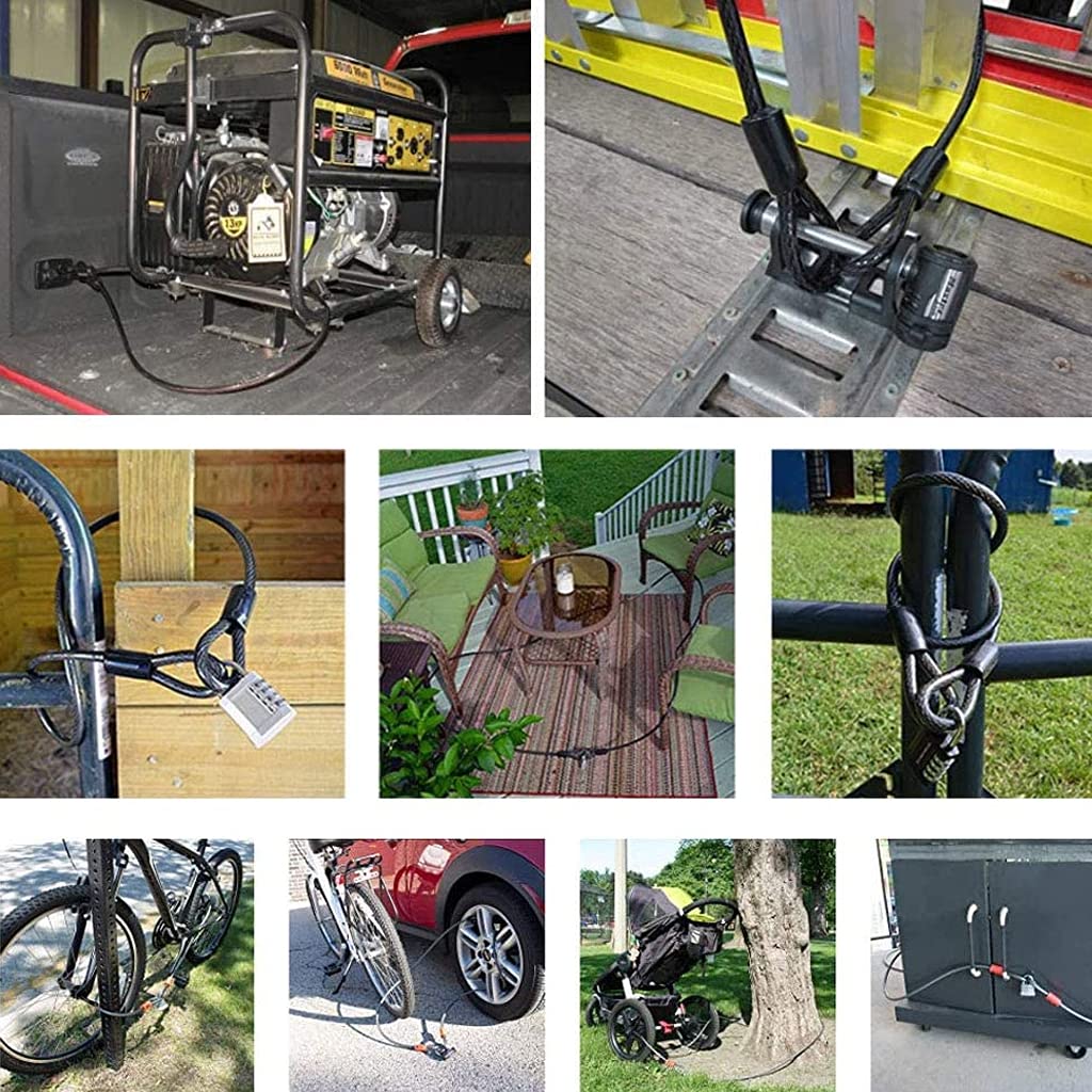 Bike Cable Lock Bike Locks Cable Lock Coiled Secure Keys Bike Lock Great Performance Bike Steel Cable