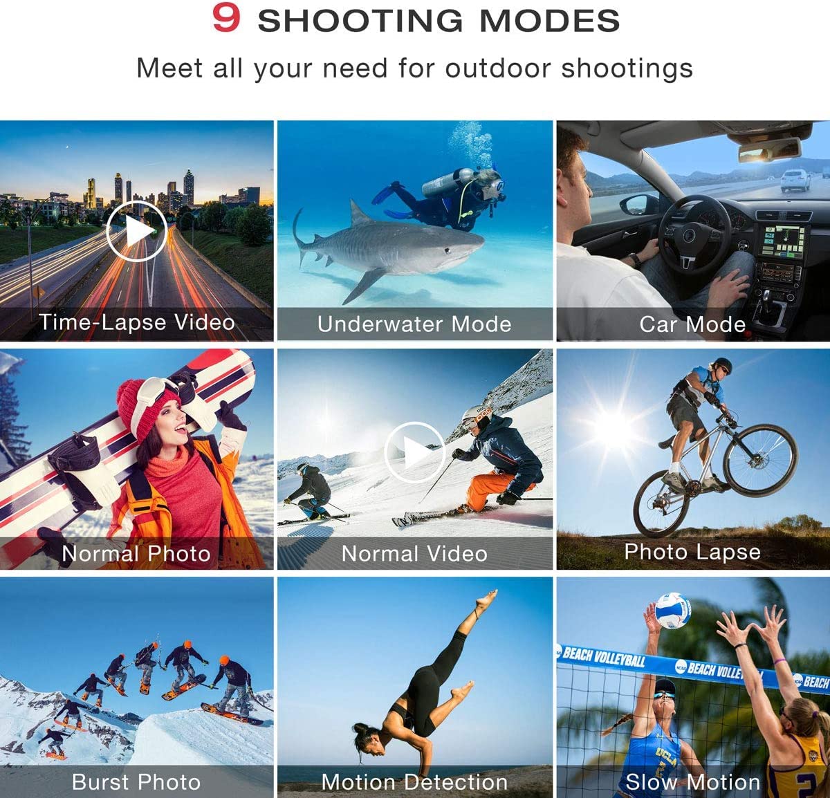 CAMWORLD Waterproof Action Camera 4k Underwater Camera,IPS Touch Screens,Anti- Shaking EIS,170° Wide Angle,20MP Photos,131FT Waterproof Sport Cameras with WiFi & Remote Control