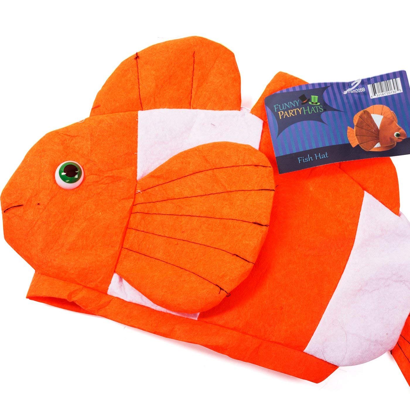 Funny Party Hats Fish Hat - Clown Fish Hat - Ocean Animal Hats - Sea Animal Hats - Costume Hats
