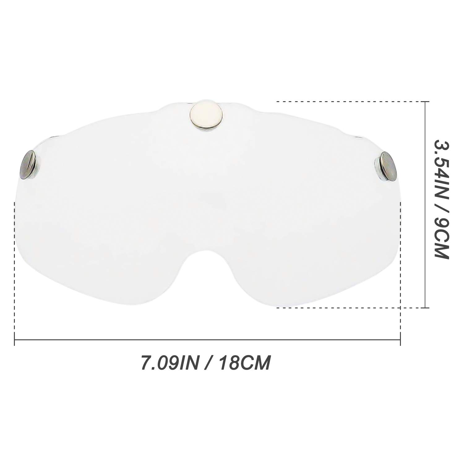 Bike Helmet Goggles Visor Shield, Removable/Detachable Magnetic Visor Goggles Shield Only for Cycling Helmet in Model Bc-069