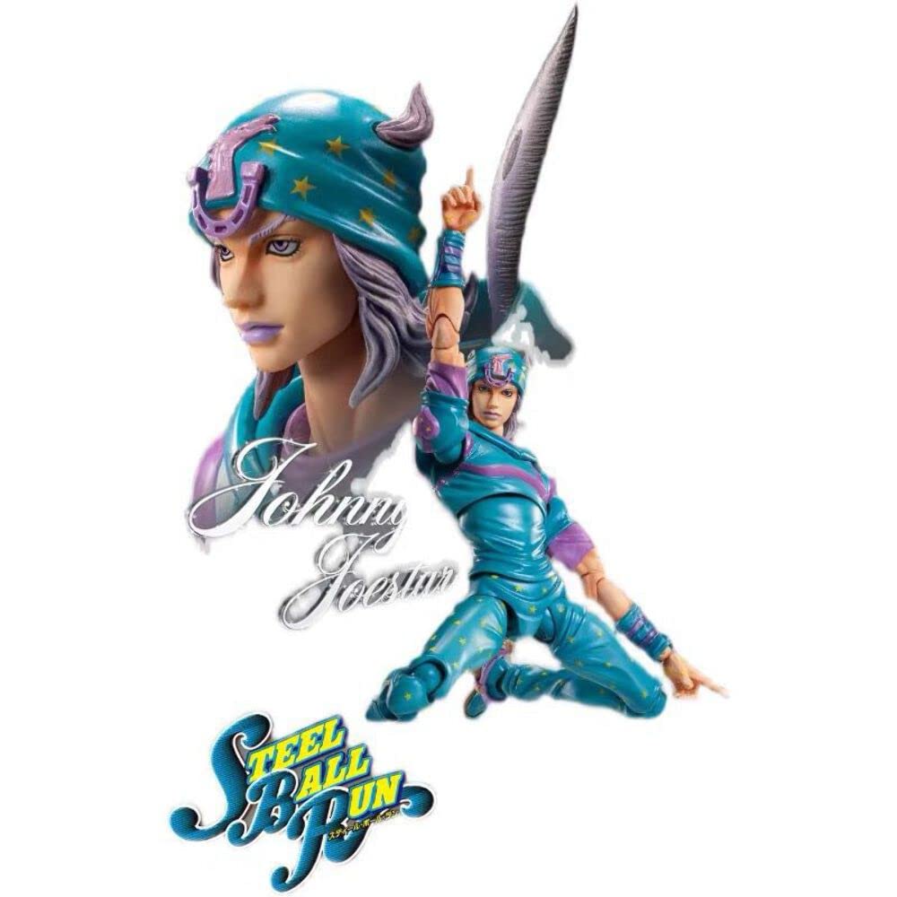 Medicos Super Action Statue JoJo's Bizarre Adventure Part VII - Steel Ball Run: Johnny Joestar Second (6.10 inches) Action Figure