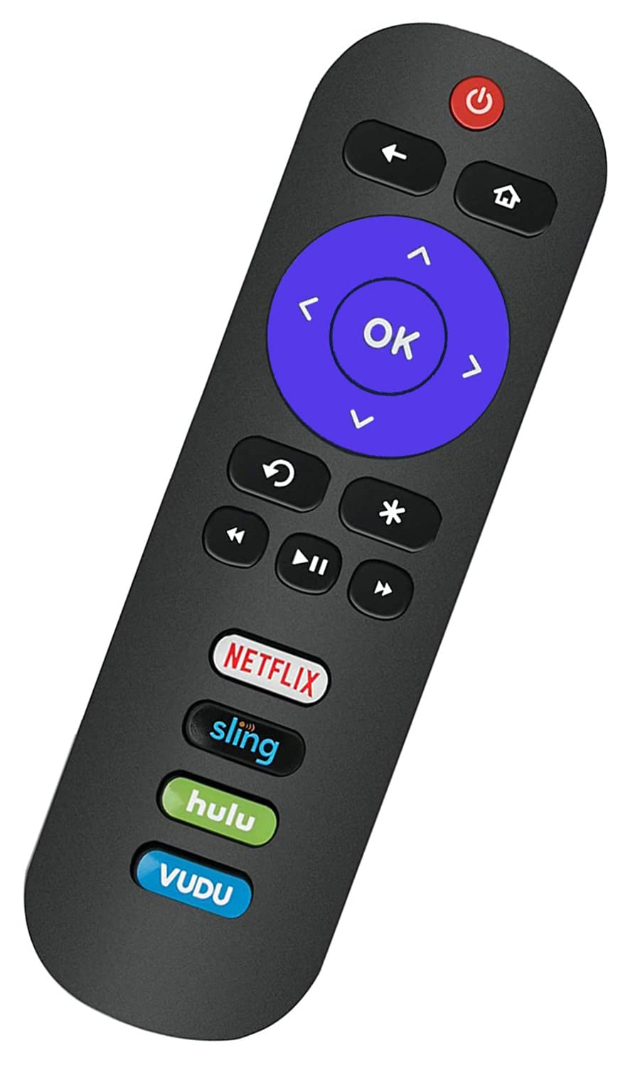 Remote Control Replacement for JVC Roku TV LT-32MAW388 LT-40MAB588 LT-43MAW588 LT-49MAW598 LT-50MAW595 LT-65MAW595