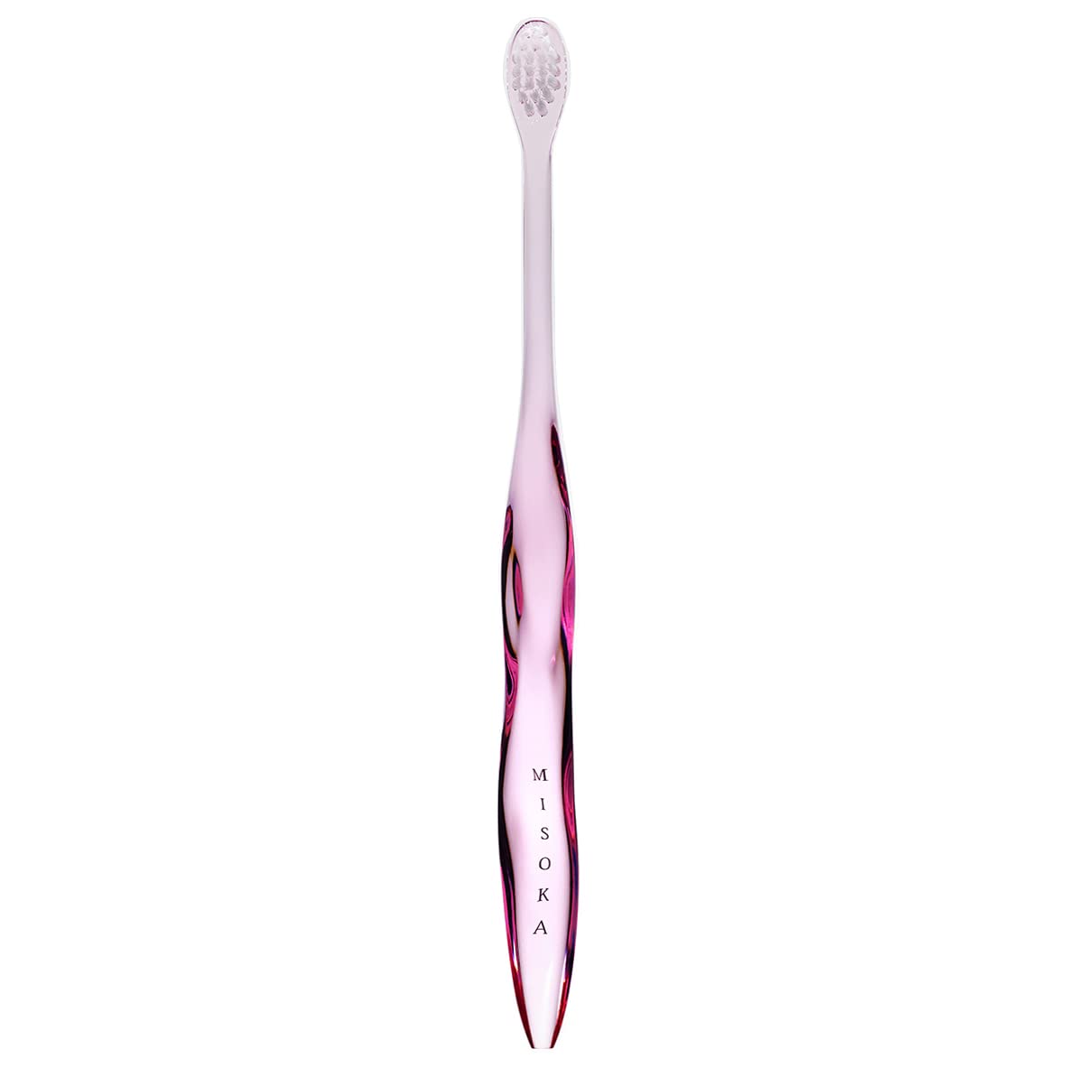 MISOKAć»ISM Toothbrush Sakura (Pale Pink) Mineral-Coated Bristles Designer's Model Premium Toothbrush Made in Japan Japanese Craftsmanship