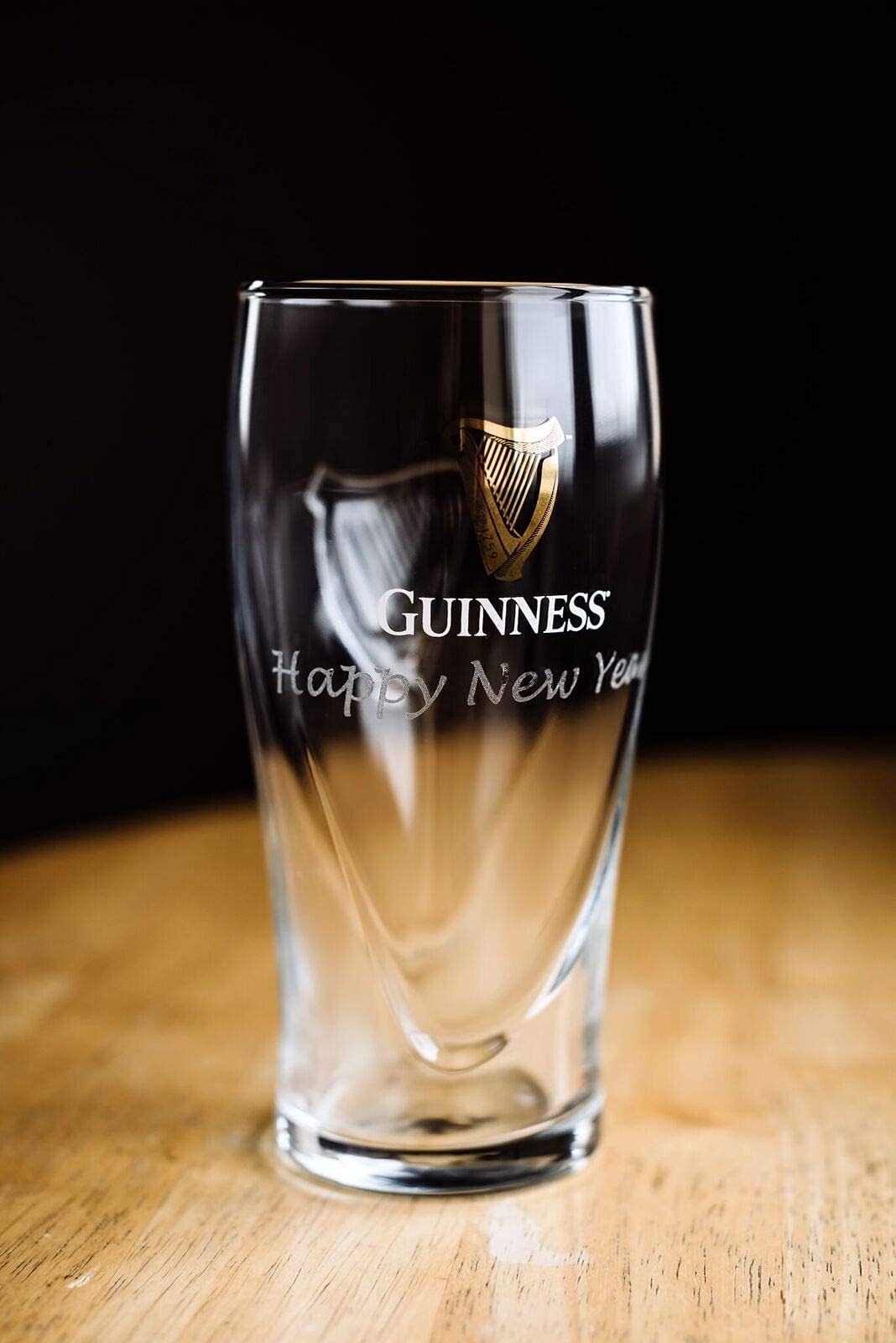 Guinness Custom Engraved Personalized Gravity Pint Beer Glass 20oz Official Merchandise Personalize with Any Message for Any Occasion