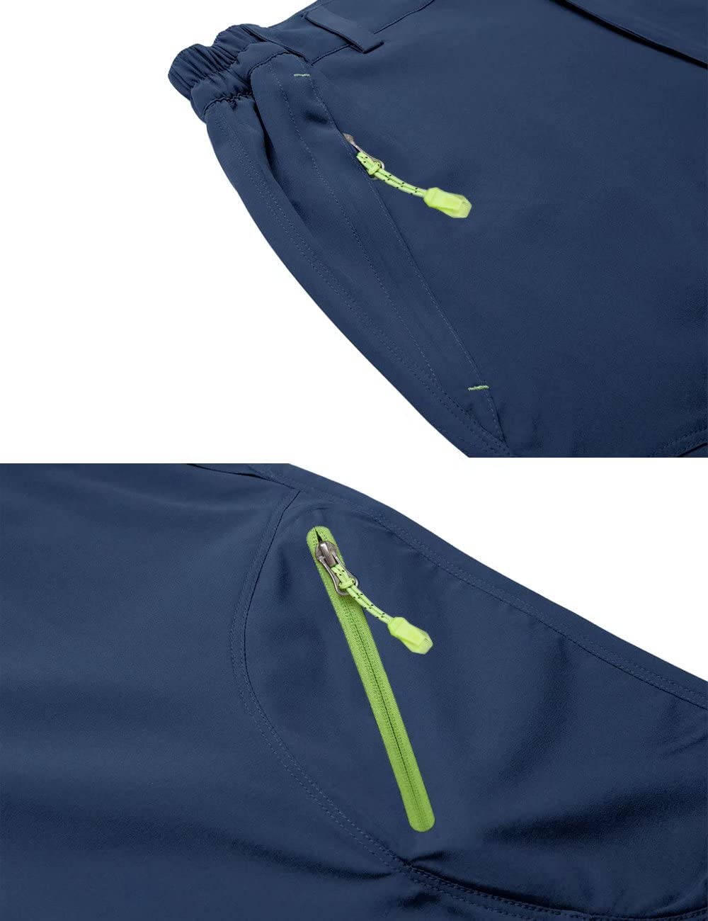 BIYLACLESEN Quick Dry Pants Men Hiking Pants Men Three-Quarter Pants Camping Pants 3/4 Shorts Men Work Pants for Men Fishing Pants for Men Cargo Long Shorts