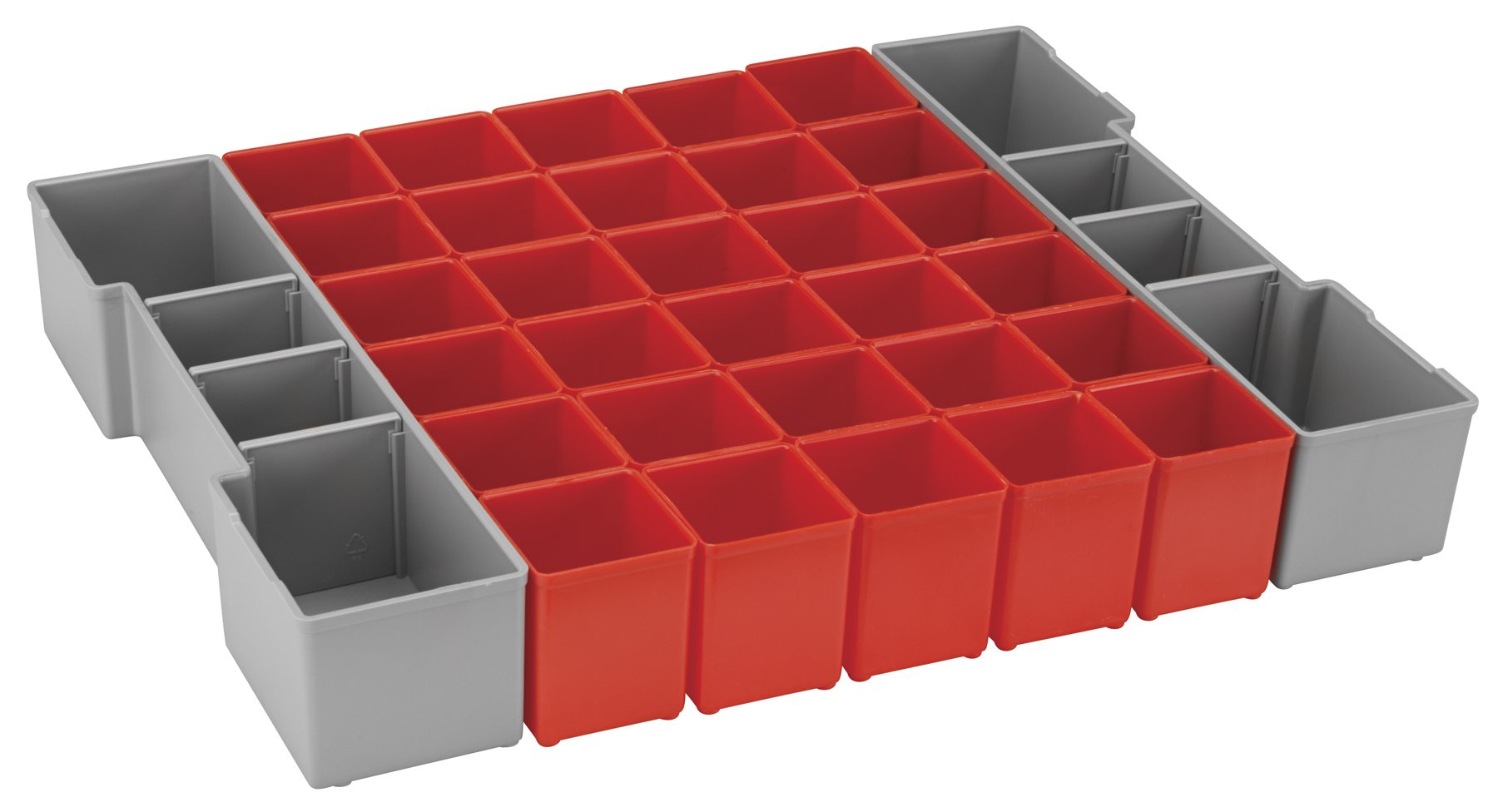 BOSCH BOSCH ORG1A-RED Organizer Set for L-BOXX-1A, Part of Click and Go Mobile Transport System, 32-Piece