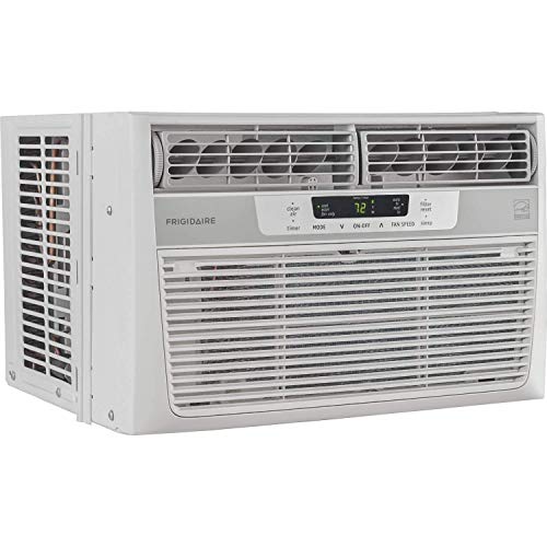 FRIGIDAIRE FFRE0833S1 8,000 BTU 115V Window-Mounted Mini-Compact Air Conditioner with Temperature-Sensing Remote Control