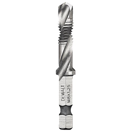 DEWALT DWADTQTR8MM125 Impact Ready 8mm x 1.25 1/4" Capacity