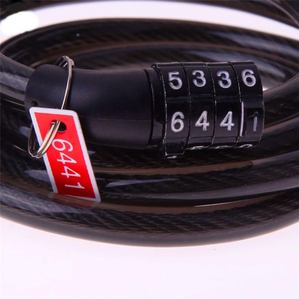 Code Cable Lock Cycling Bicycle Combination Bike Chian Lock Alloy Bike Steel Wire Anti-Theft Security Password Padlock