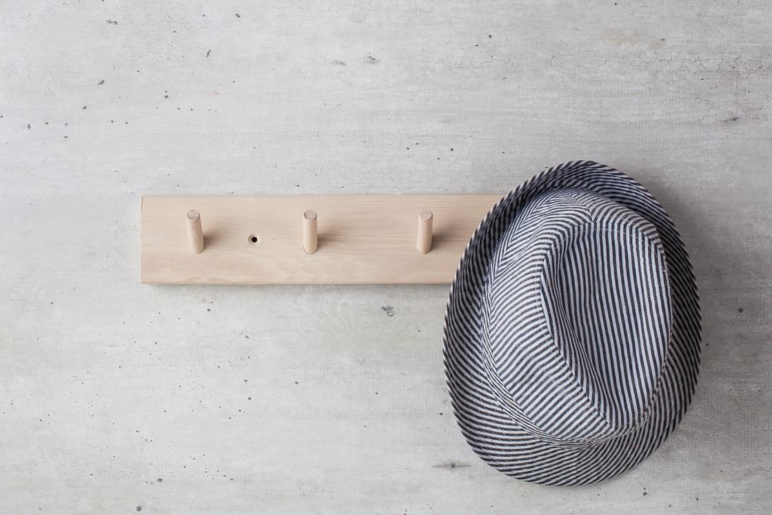 Iris Hantverk Birch Wall Rack - 4 Hook Design