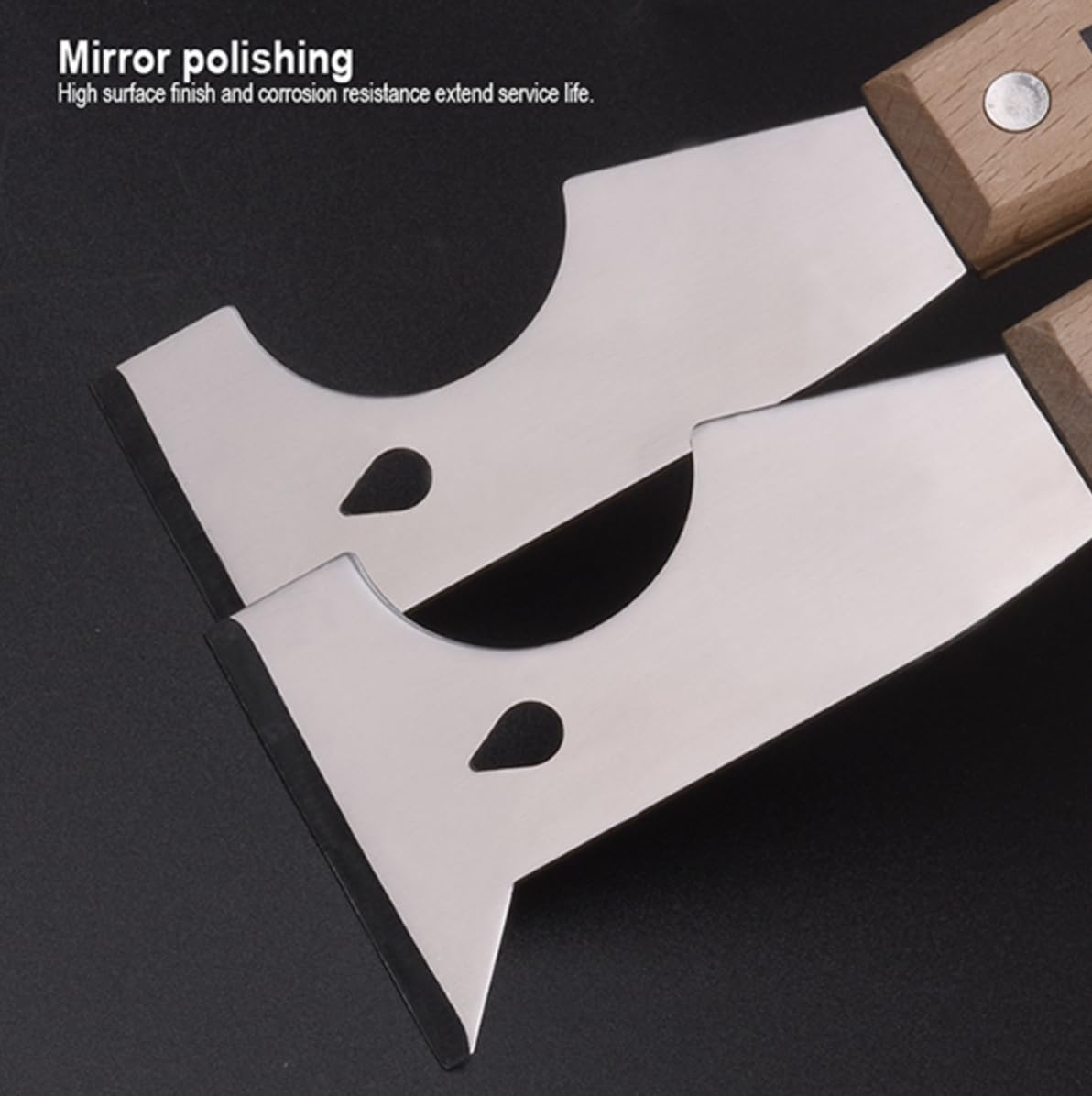Edward Tools Pro 6 in 1 Painters Tool - Putty, Paint, Wallpaper Scraper - Nail Lifter, Paint Can Opener, Paint Roller Cleaner, Spackle - Putty Knife Multi Tool - Mirror Polished Carbon Steel