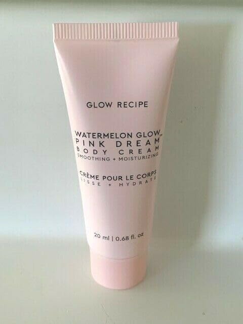 New! Glow Recipe Watermelon Glow Pink Dream Body Cream Travel Size 20 mL