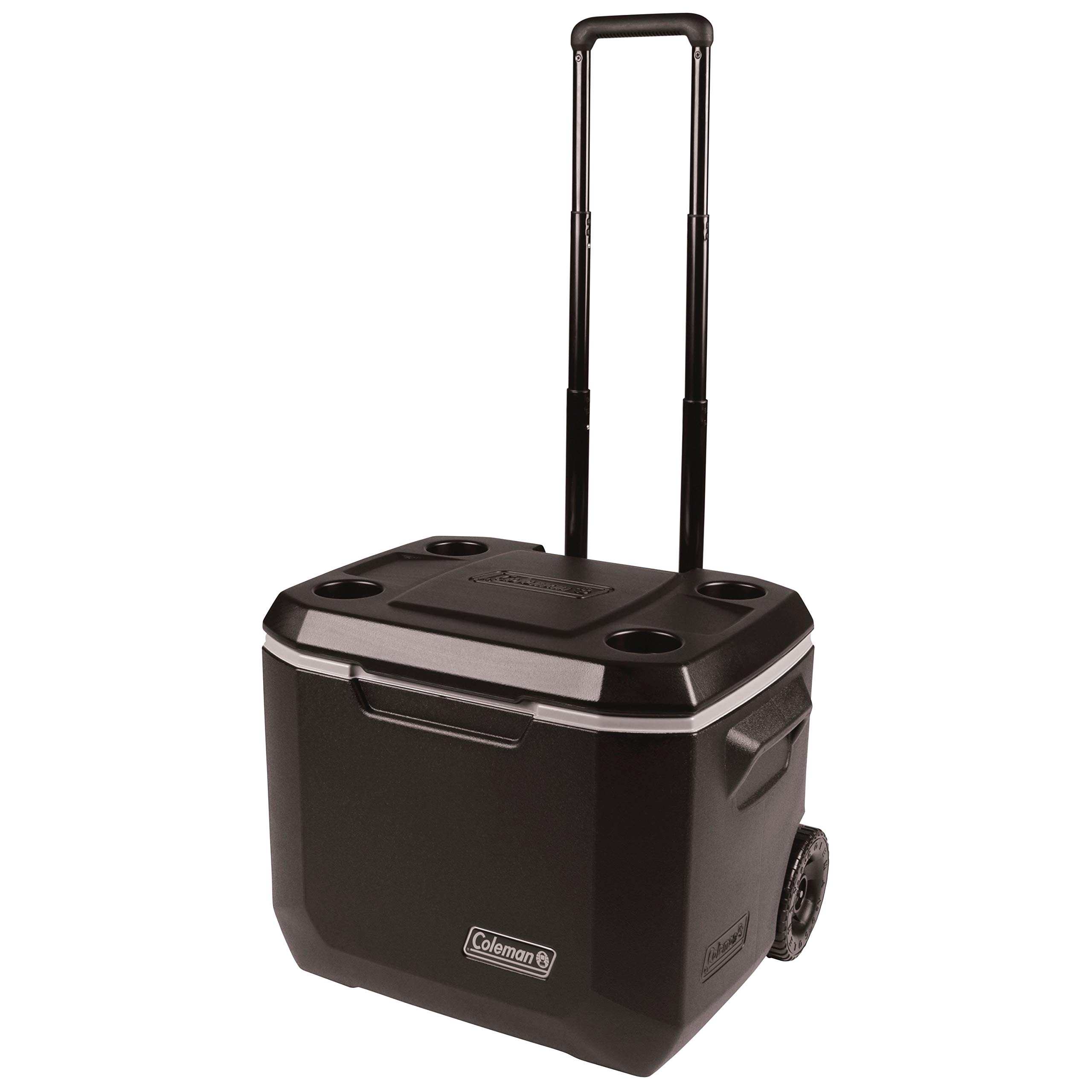 Coleman 50 Quart Xtreme 5 Day Cooler with Wheels | Coleman Camping Chair with Built-In 4-Can Cooler