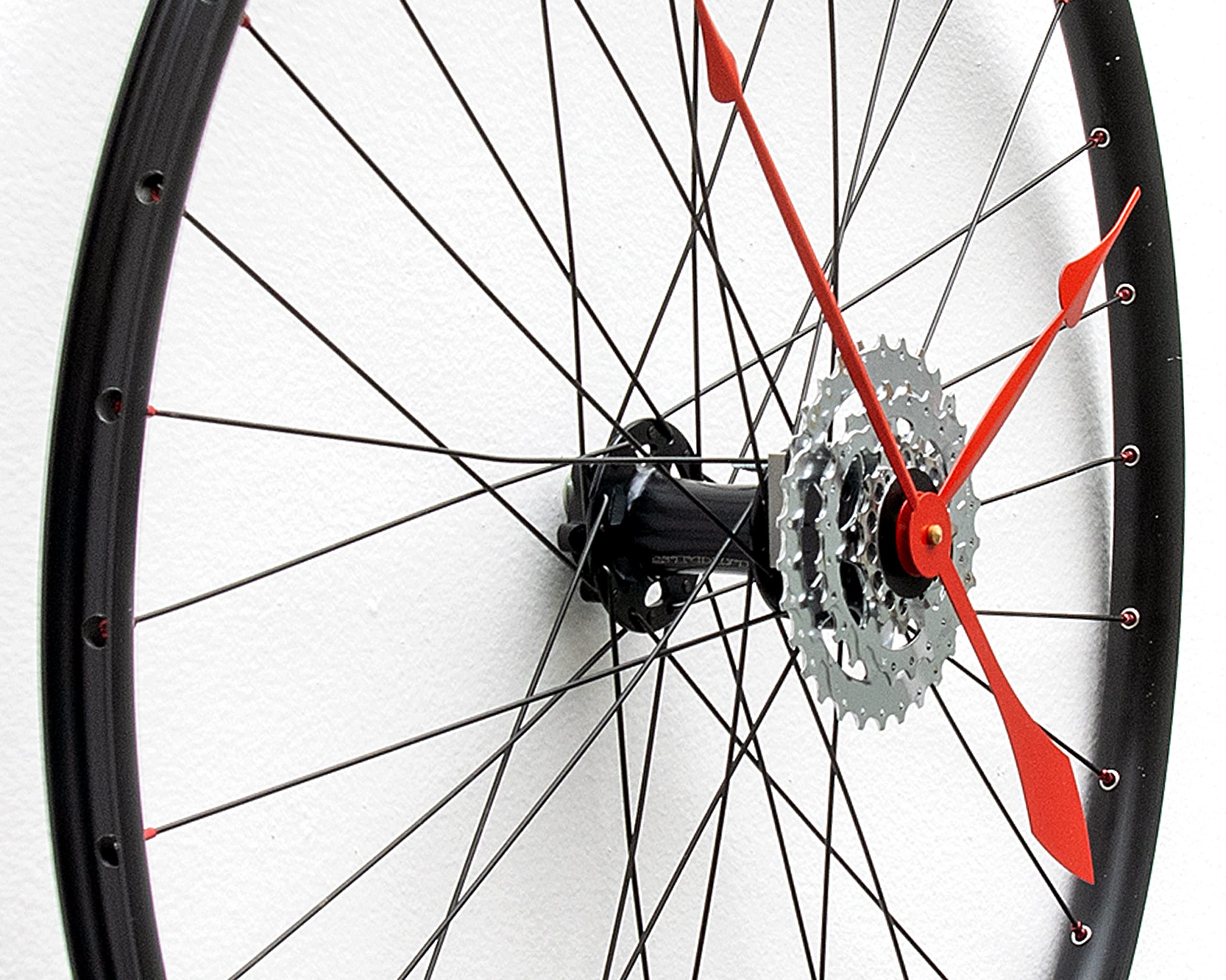 Bike Wheel Clock, Large, Wall, Cyclist, Unique, Steampunk, Decor, Bicycle, spoke, time, gear, cycle, recycle, upcycle, repurpose, reuse,