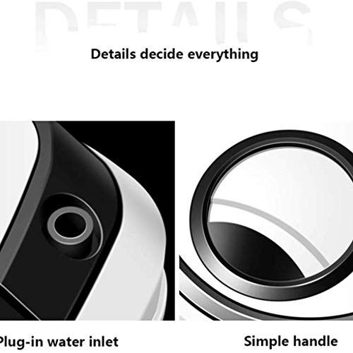 Black Washing Machine,Portable Machine for Compact Laundry Single Translucent Tub Machine Single Barrel