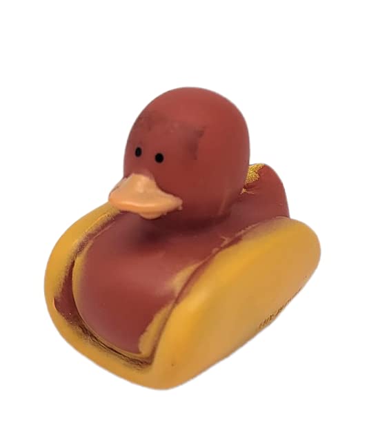 Cool Rubber Ducks (2") Standard Size. (12 Pack) Cute Duck Bath Tub Pool Toys. (Fast Food Rubber Duckies)