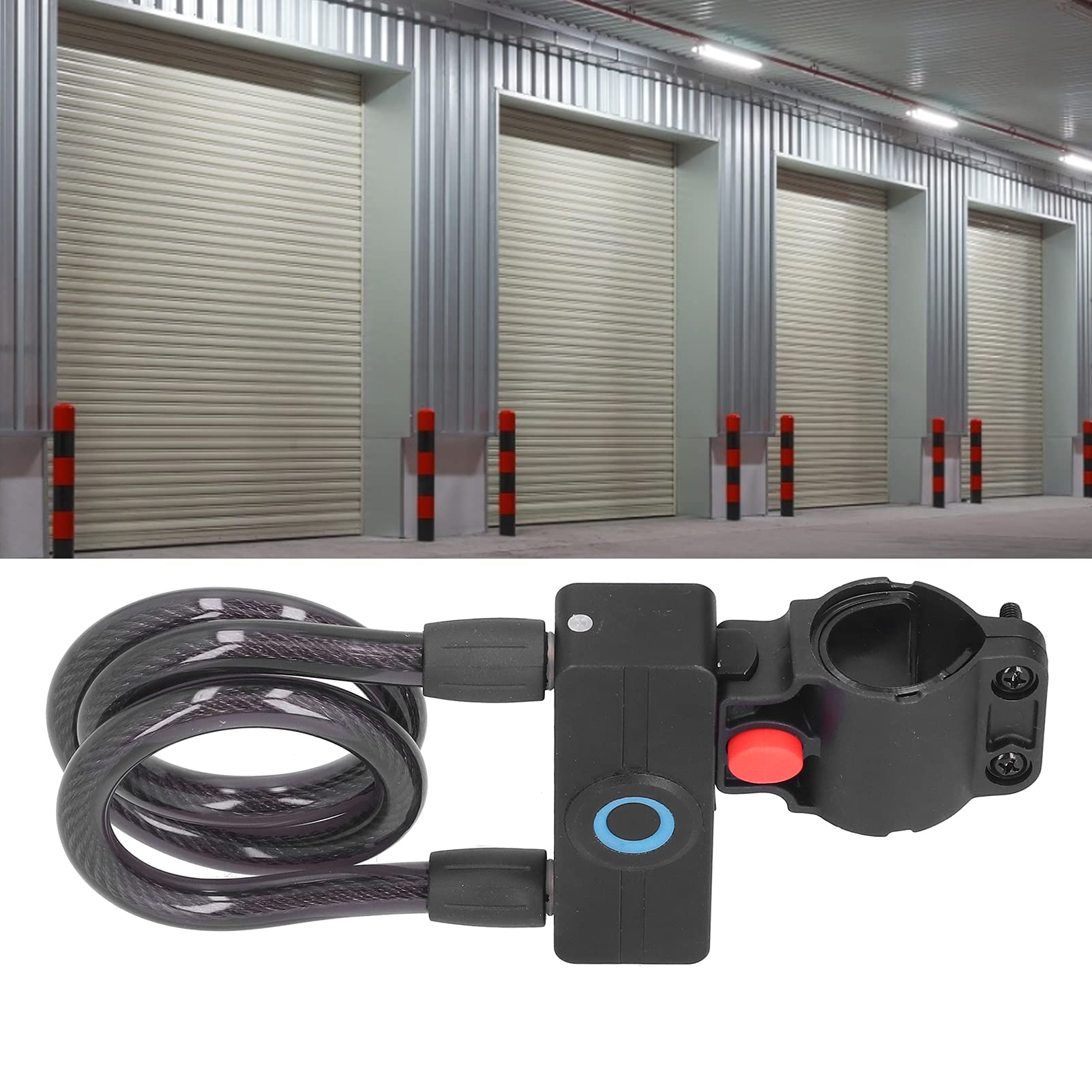 Bicycle Lock, Bike Chain Lock Anti Theft USB Charging 3.7V Lithium Battery for Gymnasiums Gates for Suitcase for House Doors