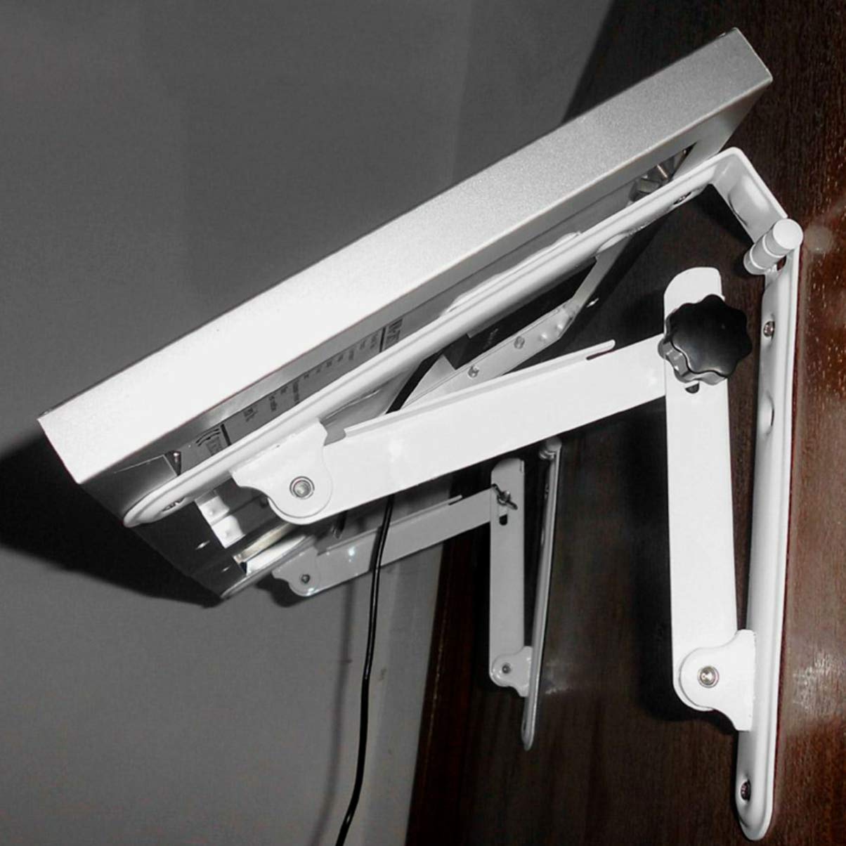 DOITOOL 2Pcs Solar Panel Tilt Mount Brackets, 0°- 90° Adjustable Solar Panel Support Frame