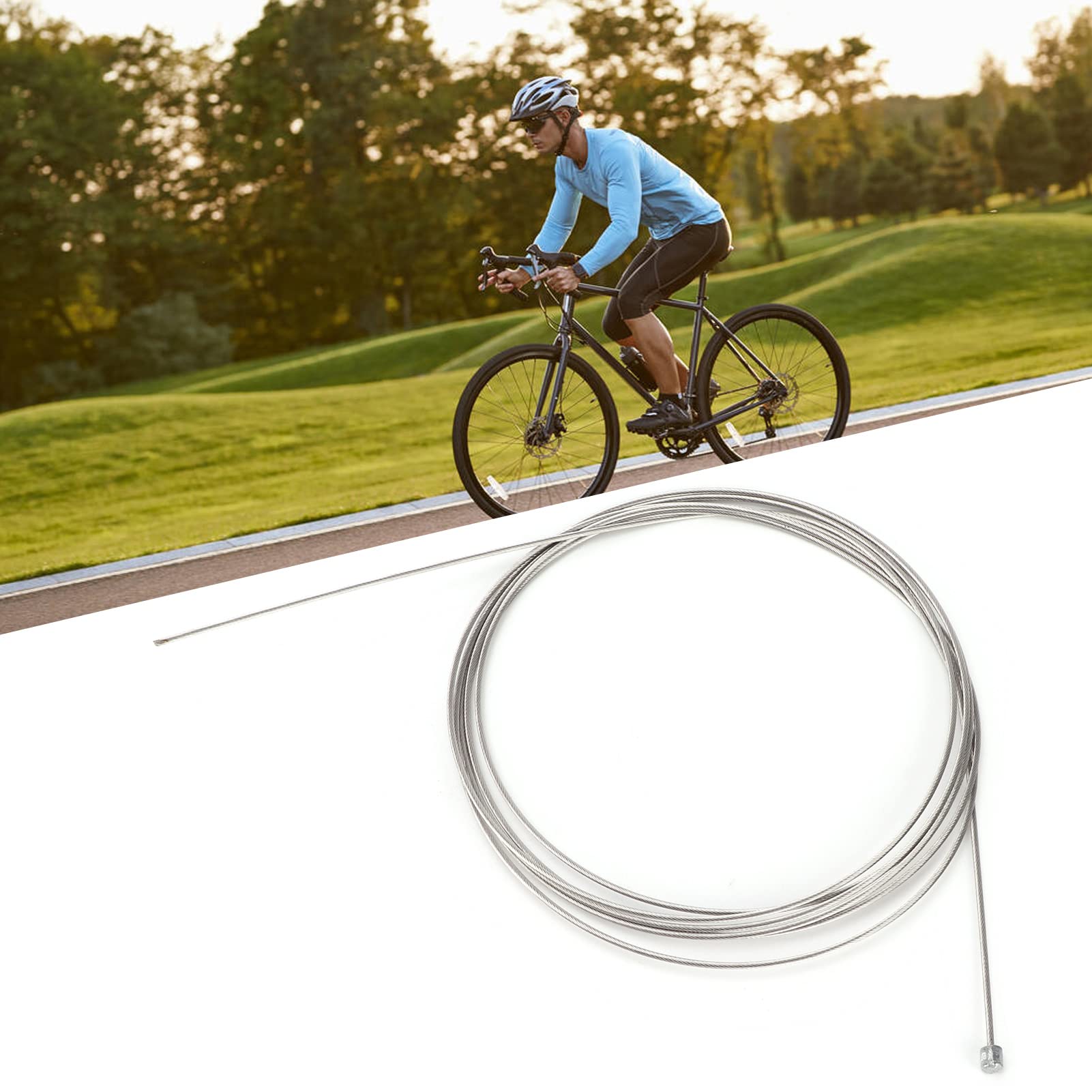 Bicycle Shifter Cable, Bicycle Wire Anti Rust Wear Resistant Electric Welding for Road Bike Accessories
