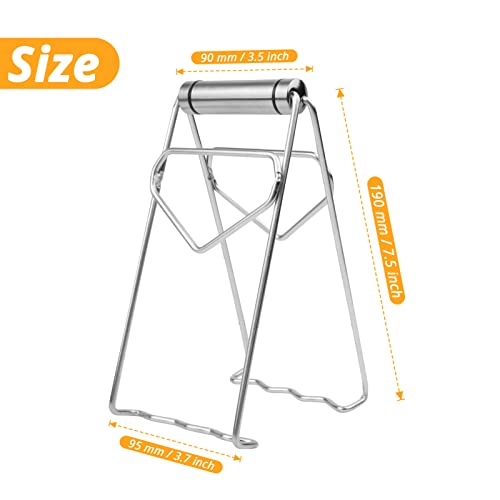 DEFUTAY Stainless Steel Dish Plate Clip,Kitchen Folding Hot Dish Plate Clips,Bowls Clamp Holder Tong for Hot Microwave, Oven,Pots