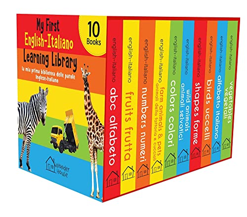My First English-Italiano Learning Library (la mia prima biblioteca delle parole Inglese-Italiano): Boxset of 10 English - Italian Board Books (English and Italian Edition)